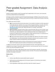 Data Analysis Project Pdf Peer Graded Assignment Data Analysis Project Identify A Research