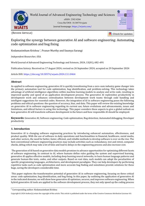Pdf Exploring The Synergy Between Generative Ai And Software
