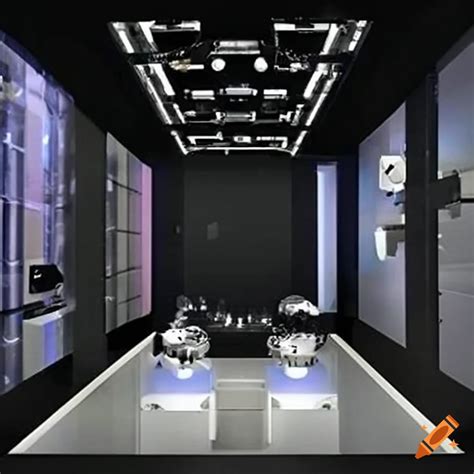 Design Solution For A Robotics Themed Showroom With High Tech Items For