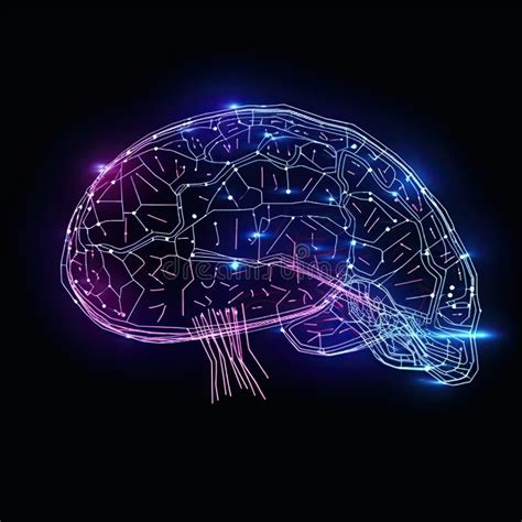 Neural Connection Human Brain Health Concept Stock Image Image Of