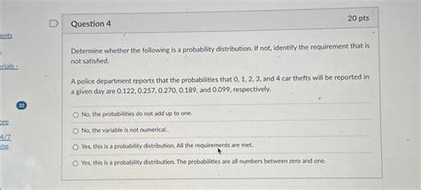 Solved Determine Whether The Following Is A Probability Chegg
