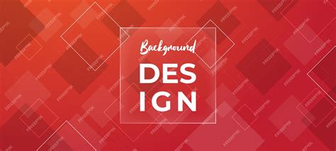 Premium Vector Abstract Red Gradient Geometric Square Shape