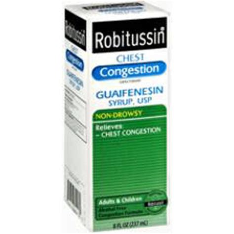 Robitussin® Guaifenesin 100mg 5ml Syrup 8 Ounce Bottle Mcguff