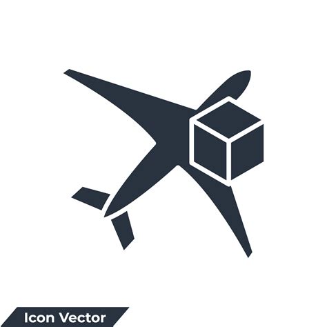Air Freight Icon Logo Vector Illustration International Delivery Service Symbol Template For