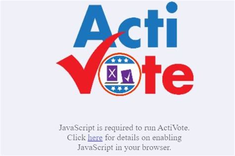 Enabling Javascript ActiVote