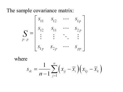 Covariance Matrix Formula