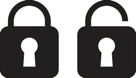Lock And Unlock Icon Set Vector Isolated On White Background 35113422 Vector Art At Vecteezy