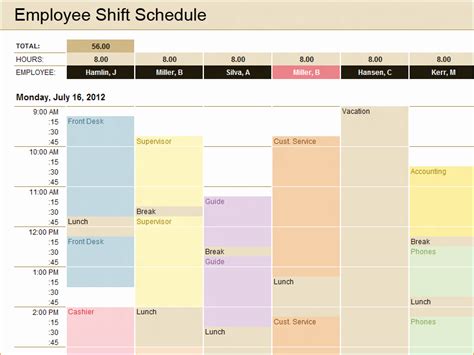 Production Scheduling Excel Template Shooters Journal