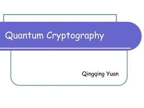 PPT Quantum Cryptography PowerPoint Presentation Free Download ID 9252093