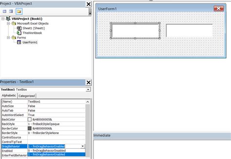 Excel How Can I Drag Text From One A Textbox To Another Textbox In A Userform Stack Overflow
