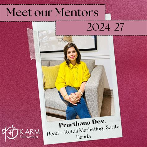 Prarthana Dev On Linkedin Honoured To Be Chosen By Karm Fellowship For