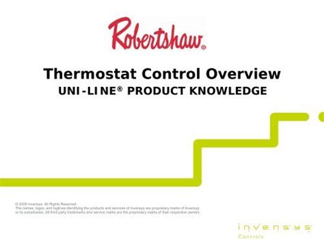 Thermostat Control Overview Invensys Controls