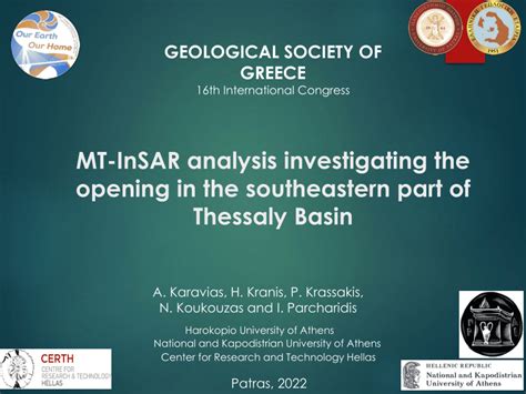 Pdf Mt Insar Analysis Investigating The Opening In The Southeastern Part Of Thessaly Basin