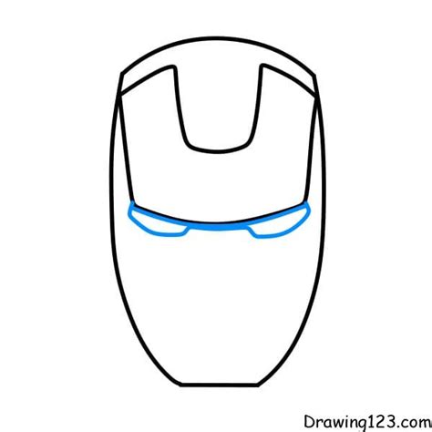 How To Draw Iron Man Mask