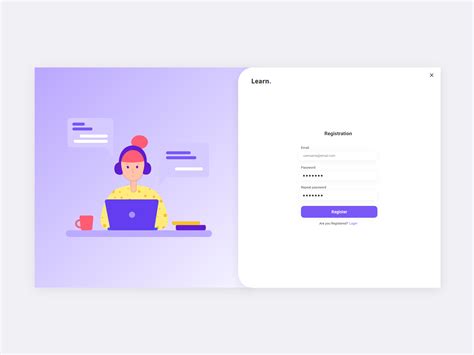 Simple Registration Form By Eka Vatsadze On Dribbble