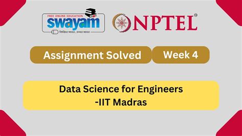 data science for engineers week 4 nptel answers 2024 my swayam