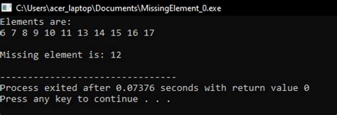 Finding Single Missing Element In An Array In C Dot Net Tutorials