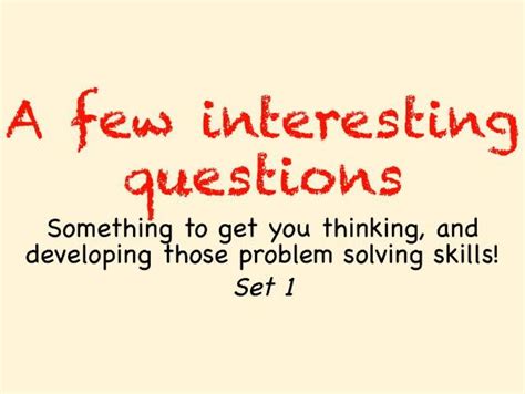 Maths Problem Solving Skills Ks3 Ks4 Gcse Great For Classroom Discussion Two Powerpoints