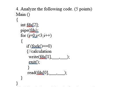 Solved Analyze The Following Code Points Main O Chegg