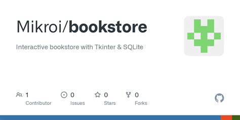 Github Mikroibookstore Interactive Bookstore With Tkinter And Sqlite