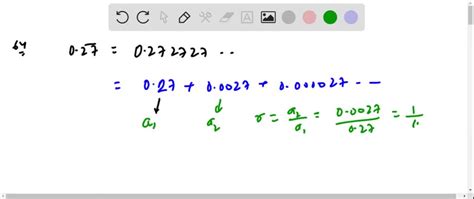 solved represent each repeating decimal as the quotient of two integers