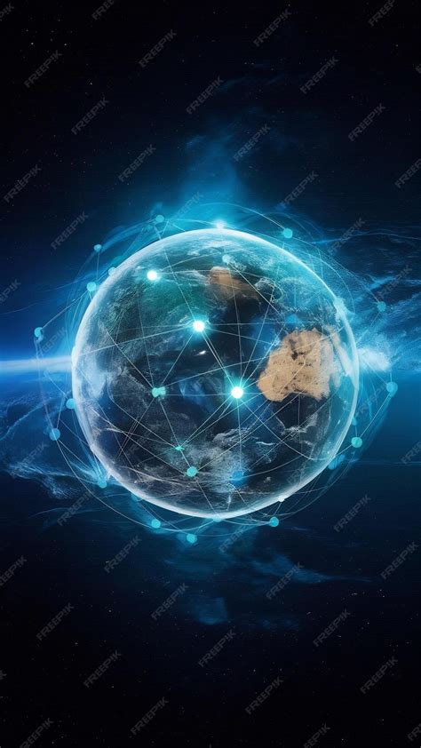 Cybersecurity And Global Communication Secure Data Network Elements From Nasa Premium Ai