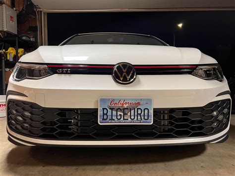 2022 2024 Mk8 Gti Front Center Mount License Plate Bracket Legit