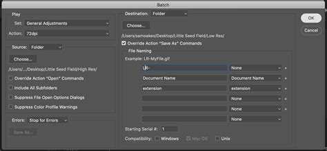 actions and batch processing adobe community 11308484