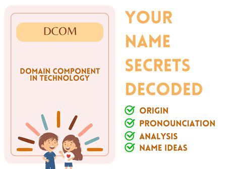 Dcom Name Meaning And Pronunciation Dcom Name Meaning And Pronunciation
