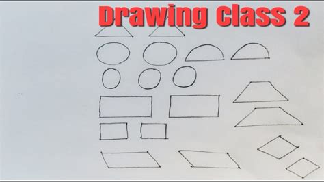 How To Draw Basic Shapes For Beginners Step By Step Drawing Class 2 Drawing Class Basic