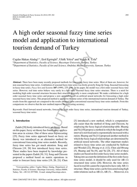 Pdf A High Order Seasonal Fuzzy Time Series Model And Application To