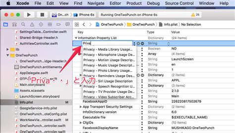 xcode8 swift3への変換memo （3）：写真選択ボタンを押すとクラッシュするようになった mushikago apps memo