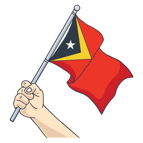 The Timor Leste Flag Is Flying 68775774 Png