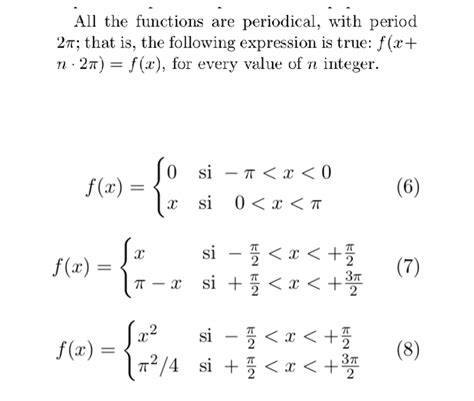 Solved All The Functions Are Periodical With Period 27