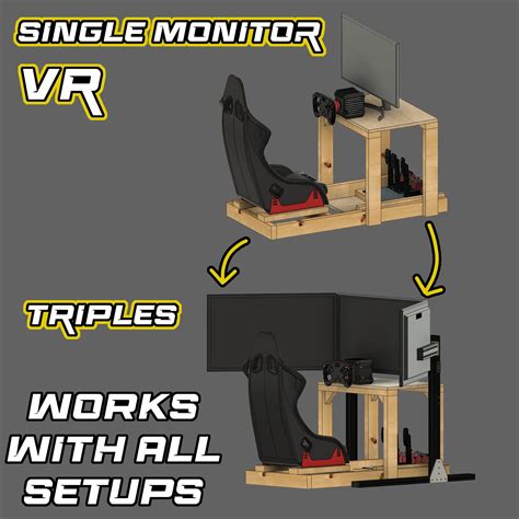 The Easiest Diy Sim Racing Cockpit Digital Plans Etsy