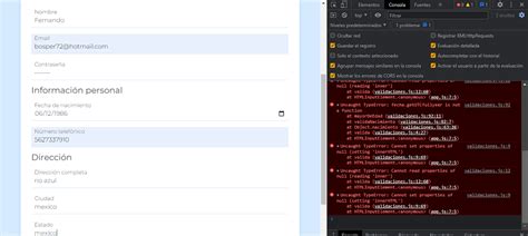 Duda Errores Formulario Js En La Web Validación De Formularios Y