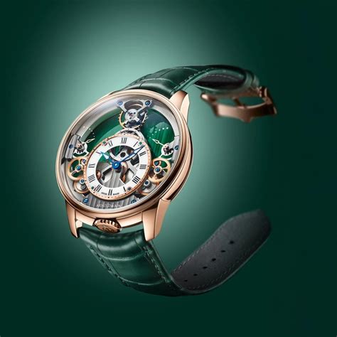 Arnold And Son Time Pyramid 425 Malachite Neue Editionen Watchtime