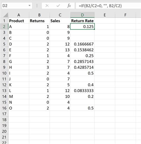 Excel How To Return Blank Cell Instead Of Zero In Formulas