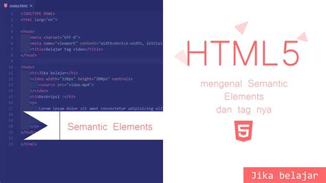 html5 apa itu semantic elements youtube