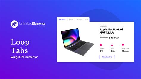 loop tabs widget for elementor