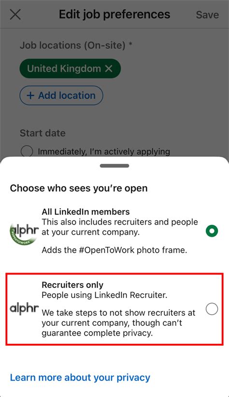 How To Remove Open To Work In Linkedin