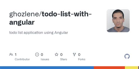 GitHub Ghozlene Todo List With Angular Todo List Application Using Angular