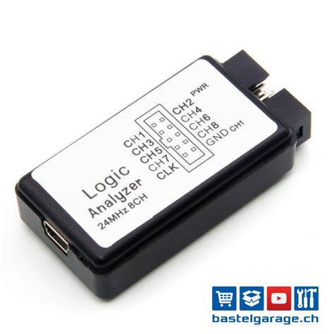 Usb Logic Analyzer 8 Kanal 24mhz Bastelgarage Elektronik Online Shop