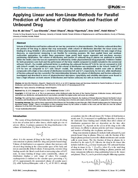 Pdf Applying Linear And Non Linear Methods For Parallel Prediction Of