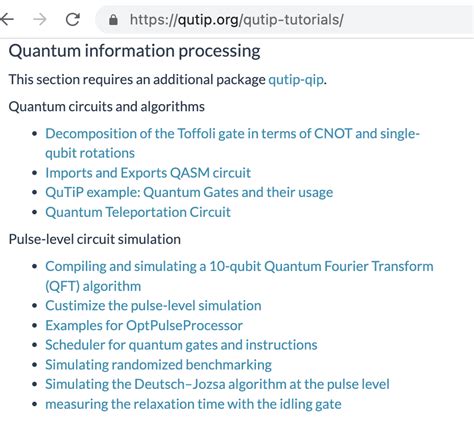 Add Qutip Qip Tutorials To Documentation On Read The Docs · Issue 204 · Qutipqutip Qip · Github