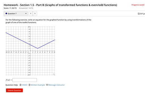 Solved Homework ﻿section 1 5 ﻿part B Graphs Of