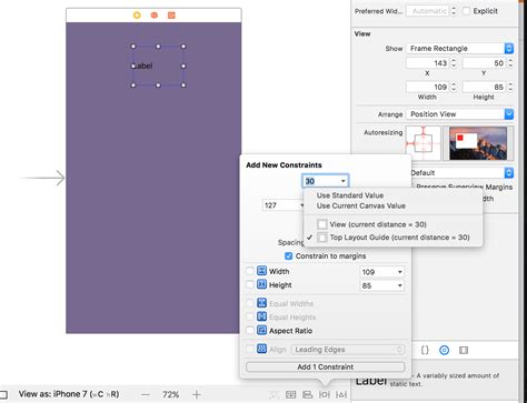 Ios Interface Builder Change Constraint Nd Item Stack Overflow