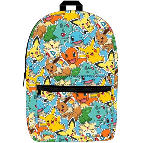 Pokemon Characters Aop Large Backpack Darco Dtla