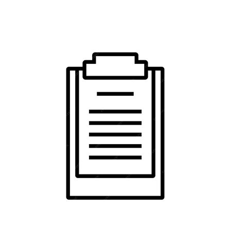 Premium Vector Outline Document File Icon