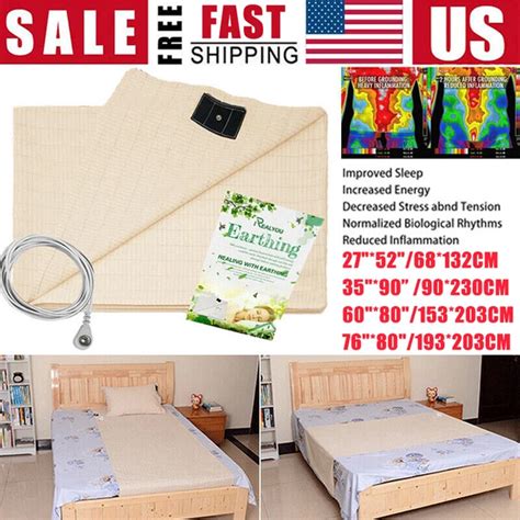 Earthing Sheet With Grounding Connection Cord Conductive Grounding Mat For Sleep Eur 34 15